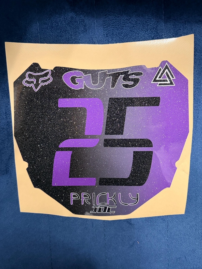Limited Edition Custom ODI Plate DECAL With Substance Vinyl and ...