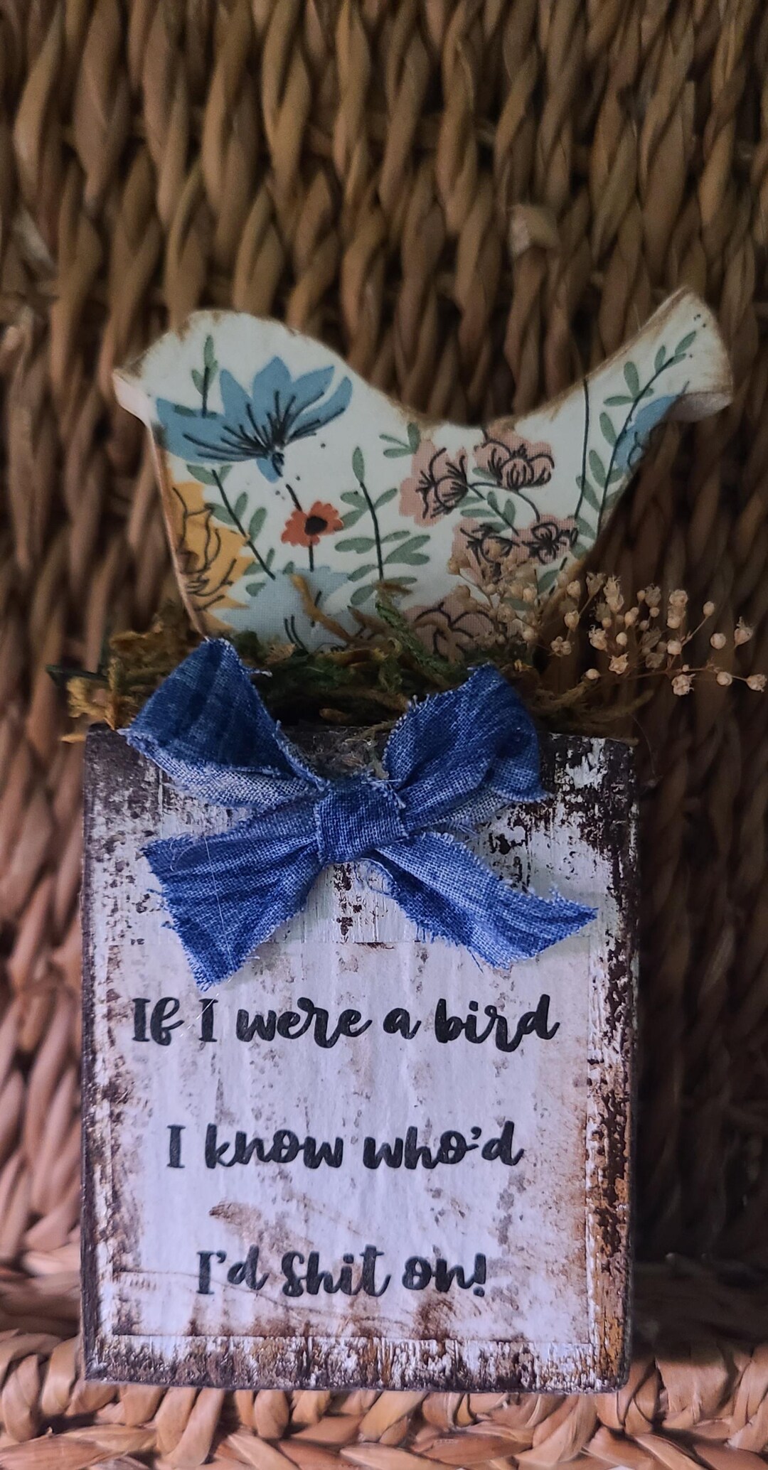 Humorous Bird Sign/decor - Etsy