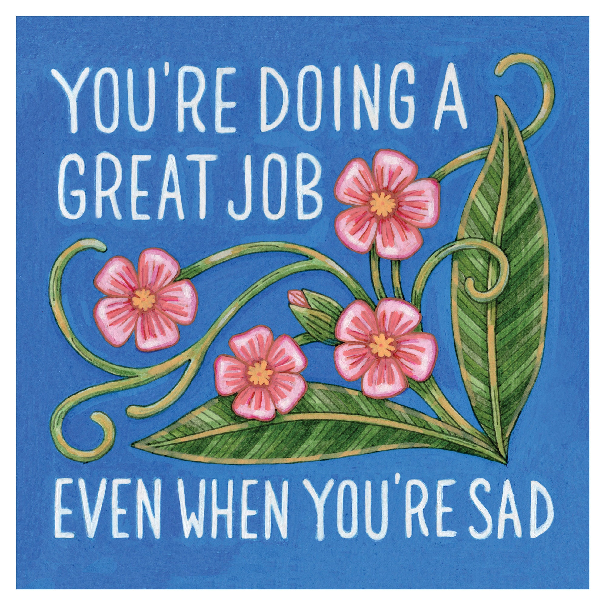 Great Job, You're Doing Great Print, 8 X 8 Art Print - Etsy