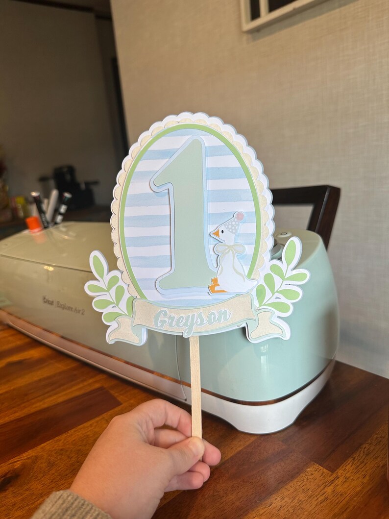 Birthday Cake Topper, Goose Cake Topper, 3D Cake Topper, Name/age Cake ...