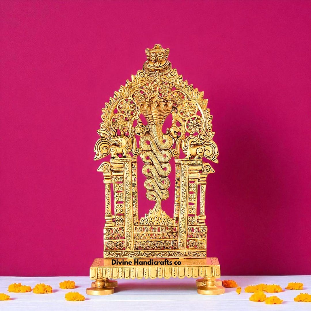 Brass Naga Throne | Hindu Serpent Stand for Idols - Etsy