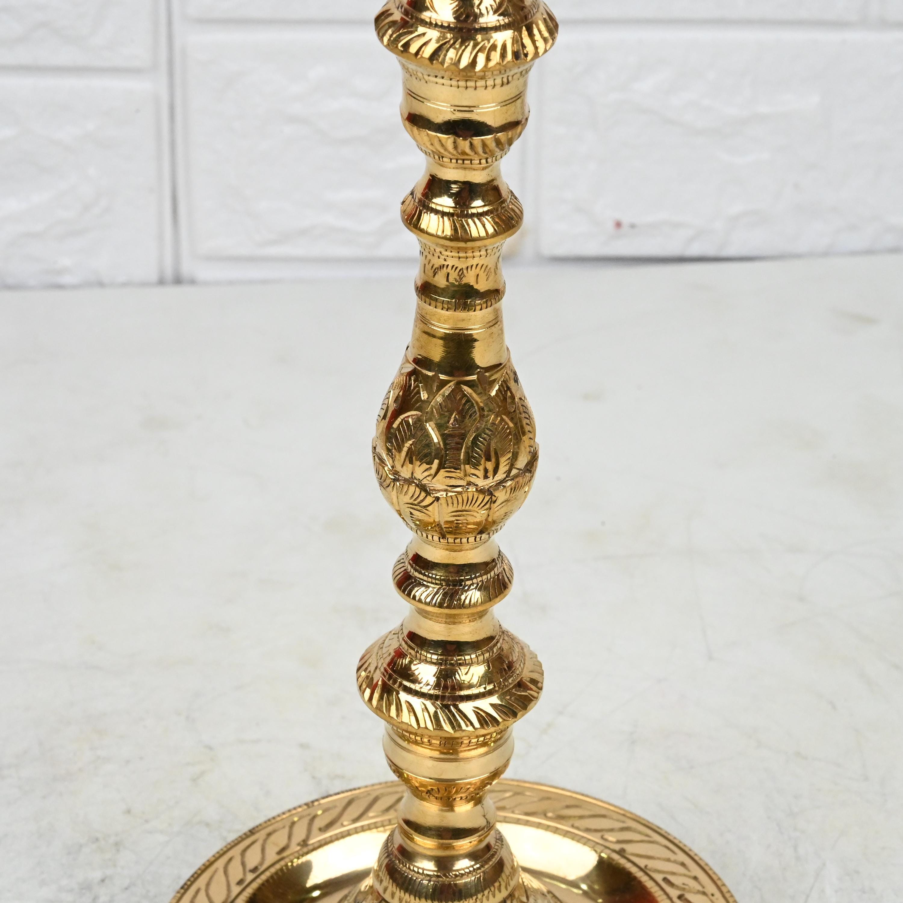 Brass Ganesh Deepam Oil Lamp | Neela Villaku Diya Stand - Etsy