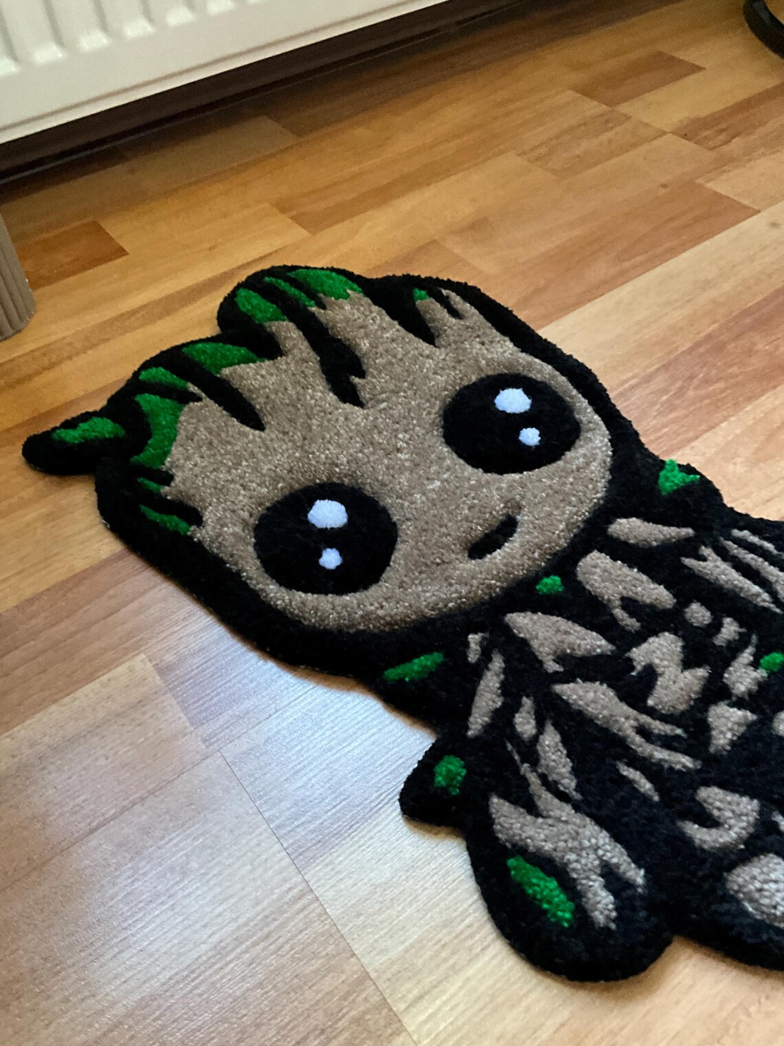 Cute Tree Character Tufted Rug – Handmade Forest Creature Rug – Kawaii ...