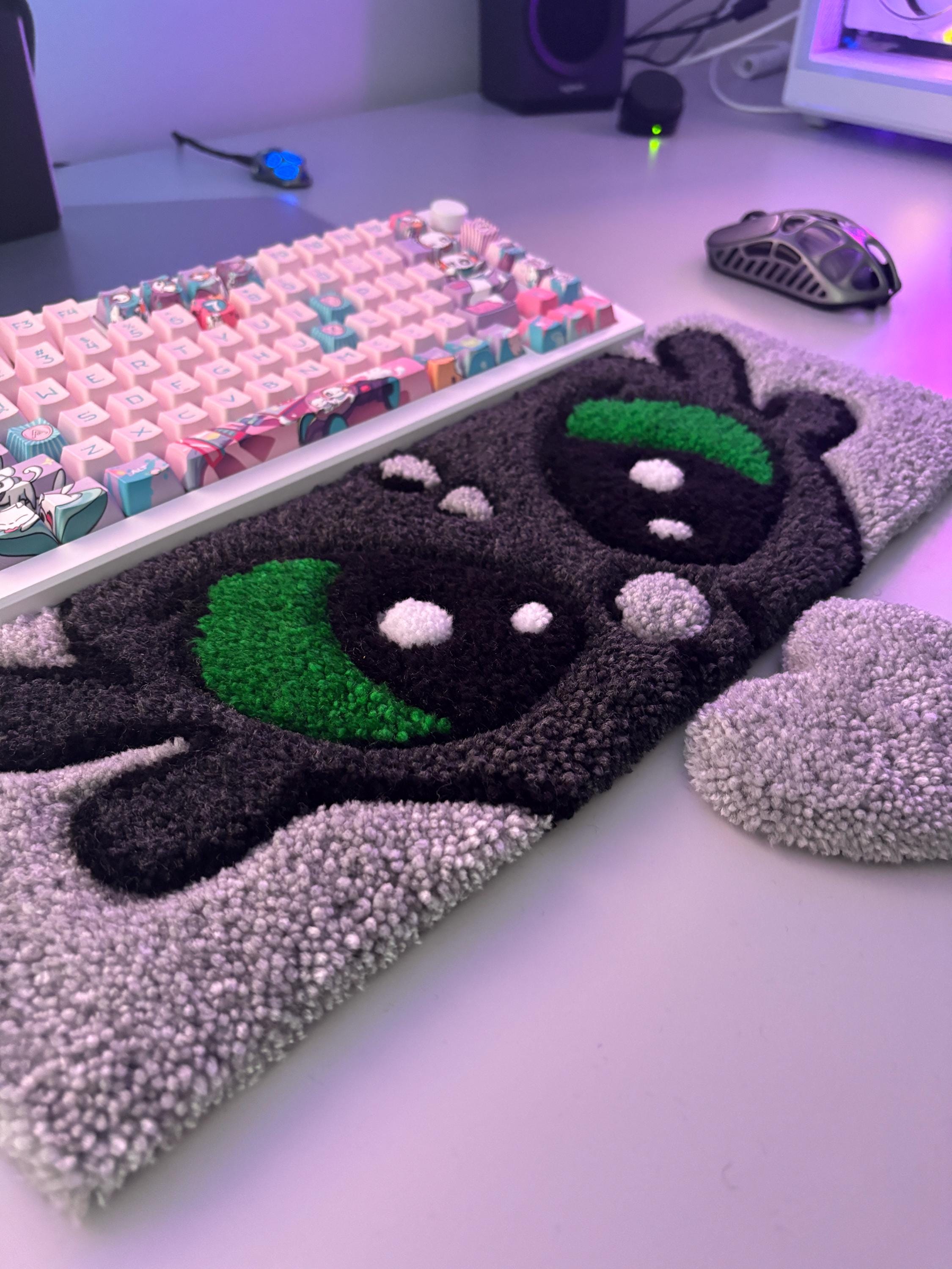 Handmade Tufted Cartoon Keyboard Rug, Cute Character Couple Rug, Fluffy ...