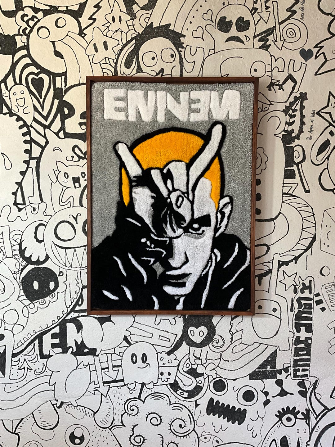Handmade Eminem Tufted Rug, Hip Hop Wall Art - Etsy