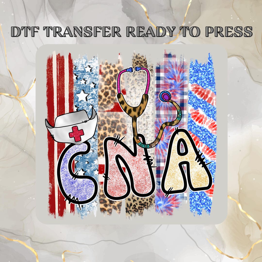 CNA Medical Certificate Nursing Assistant DTF Transfer,vintage Nurse ...
