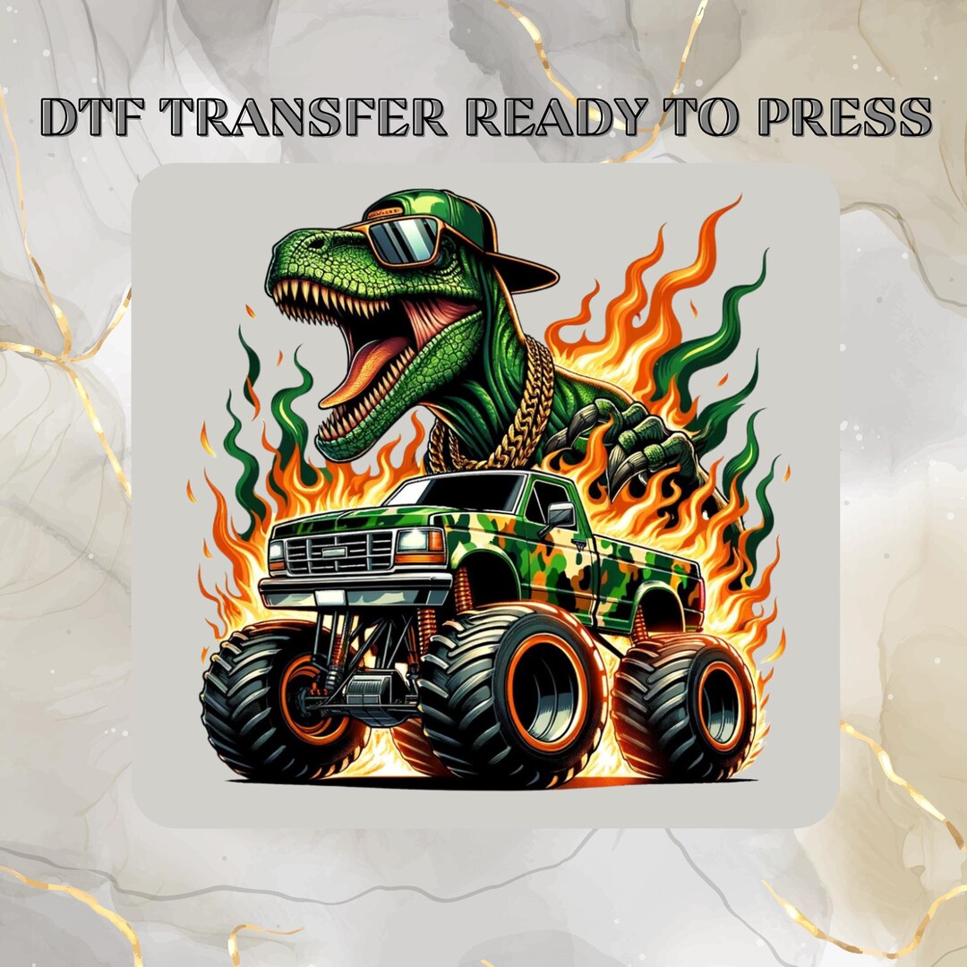 Just a Boy Who Loves Monster Trucks DTF Transfers,superhero Heat Press ...