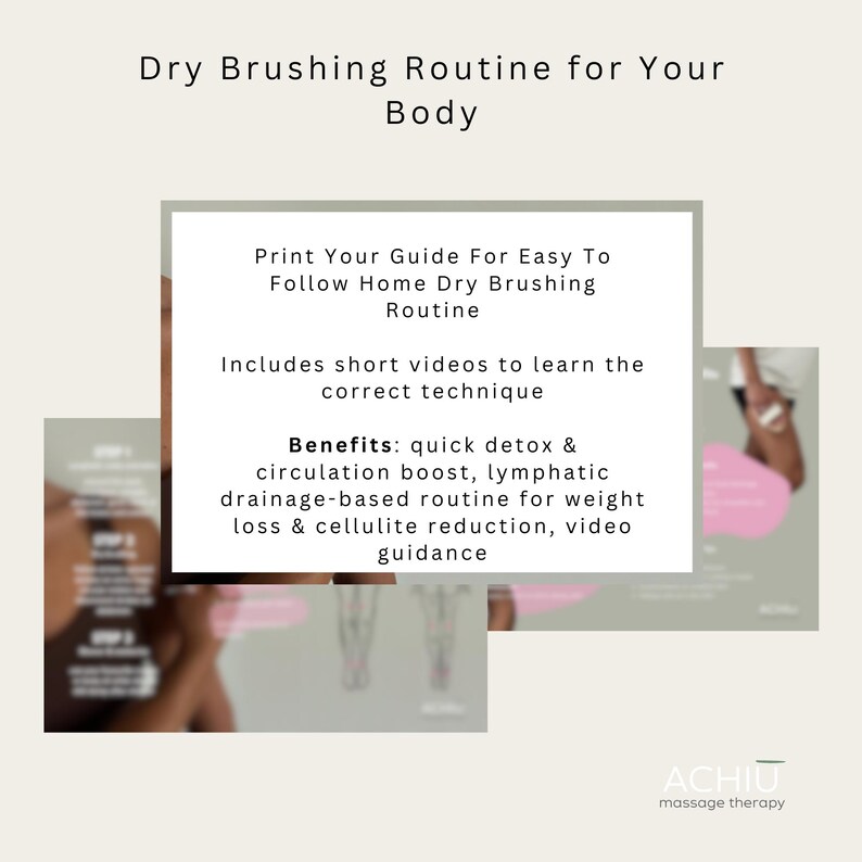 Printable Dry Brushing Routine | Poster & Guide | Video Guidance ...