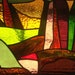 Stained Glass Abstract Landscape - Etsy