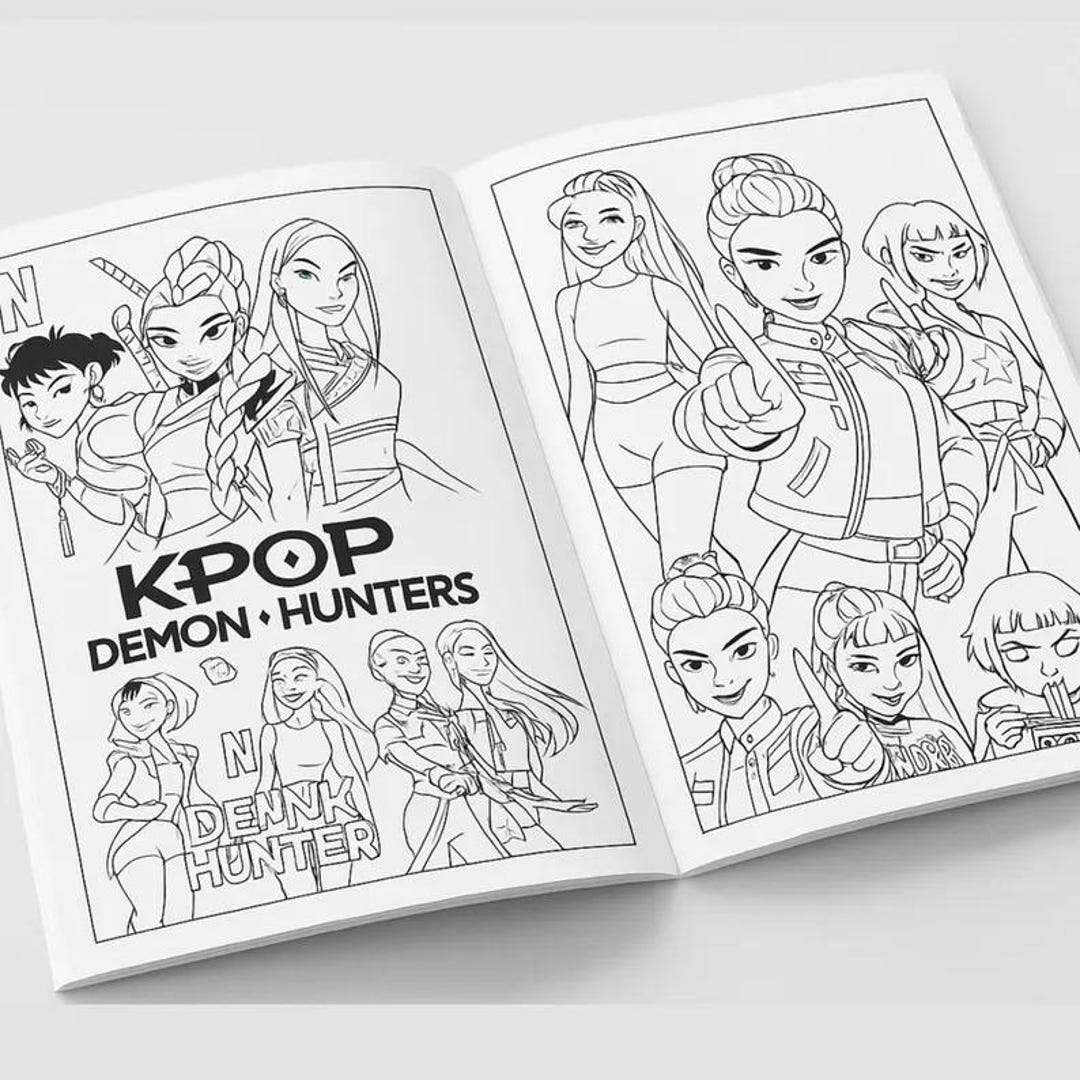 Kpop Demon Hunters Coloring Book, BTS Inspired, Fan Art (digital ...