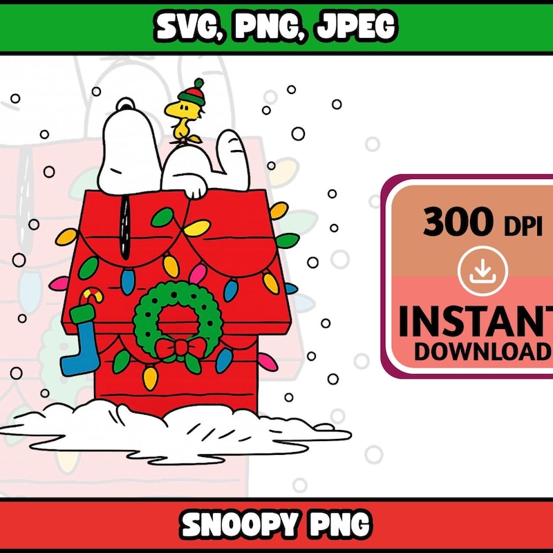 Snoopy Christmas Layered - Etsy