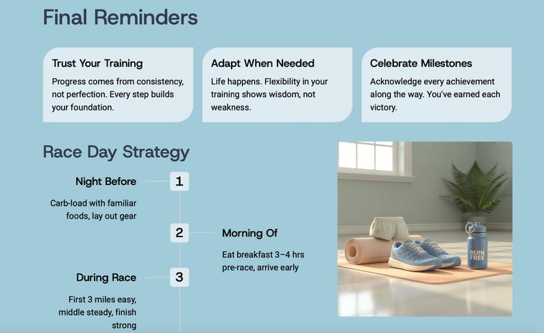 Marathon Beginner Training Plan: 16-week Running Schedule (print ...