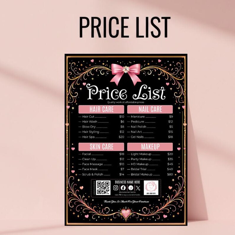 Editable Scan to Pay QR Code Sign Canva Template, Payment Accepted Sign ...