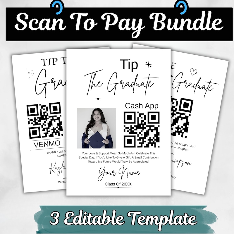 Venmo Grad Template - Etsy