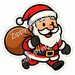 Printable Santa Stickers, Christmas Cartoon Santa Set, Holiday Decor ...