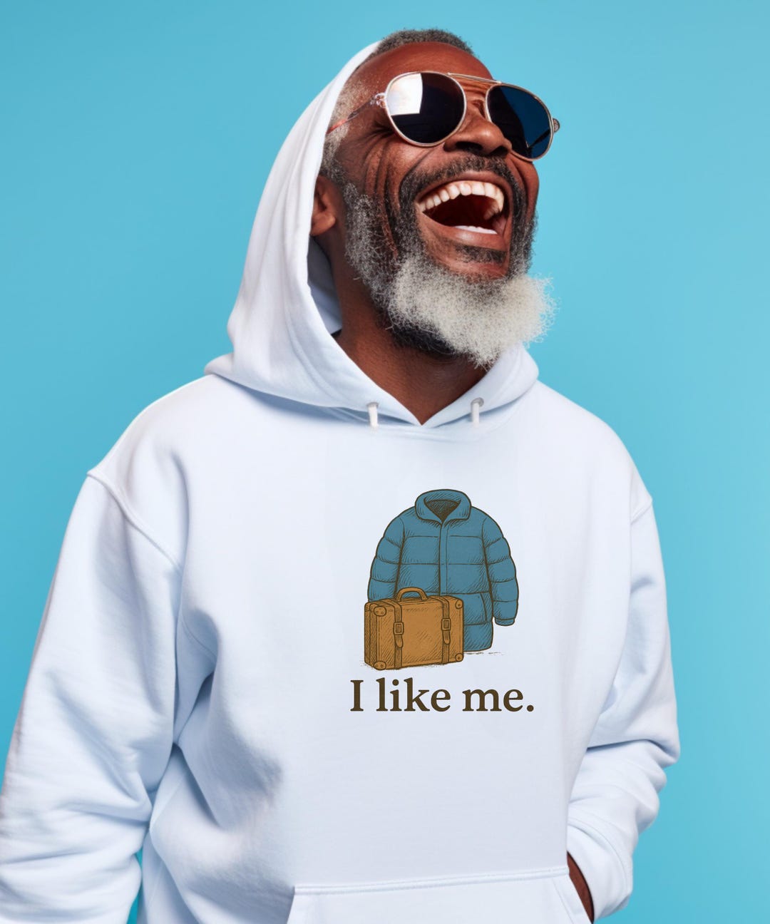 Vintage I Like Me Hoodie, Del Griffith, Positive Message Hoodie - Etsy