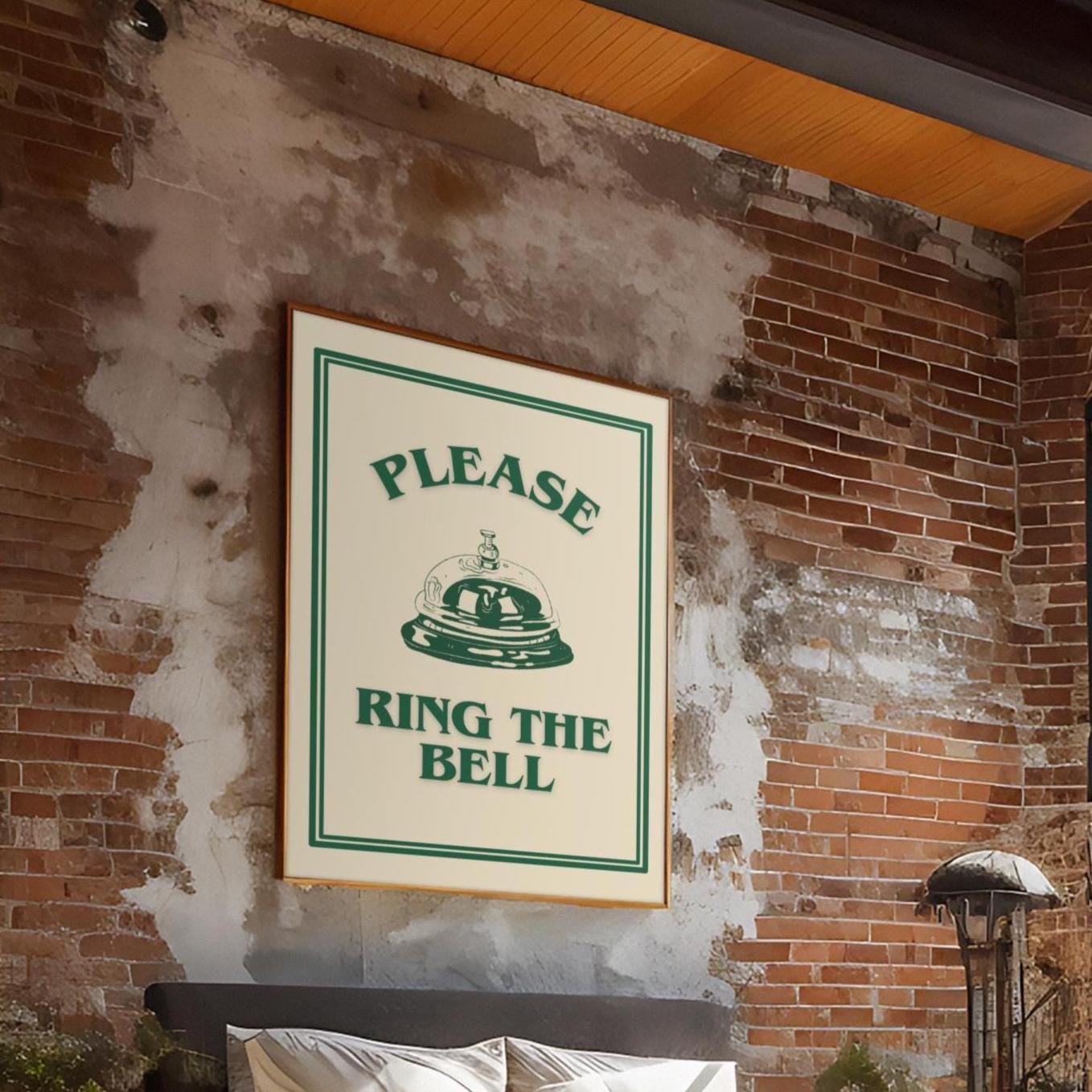 Welcome Sign - Please Ring the Bell Art - Entrance Poster - Doorbell ...