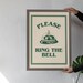Welcome Sign - Please Ring the Bell Art - Entrance Poster - Doorbell ...