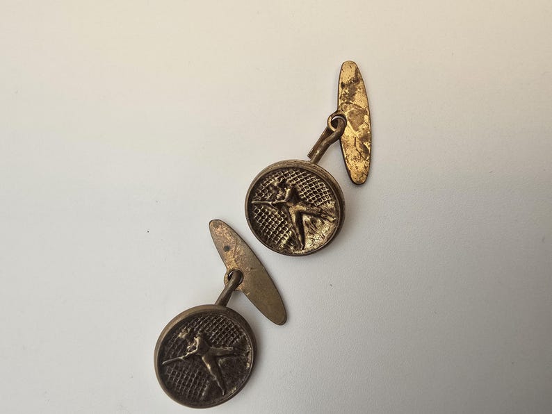 Vintage 1930s Baseball Brass Action Batter Cufflinks. - Etsy