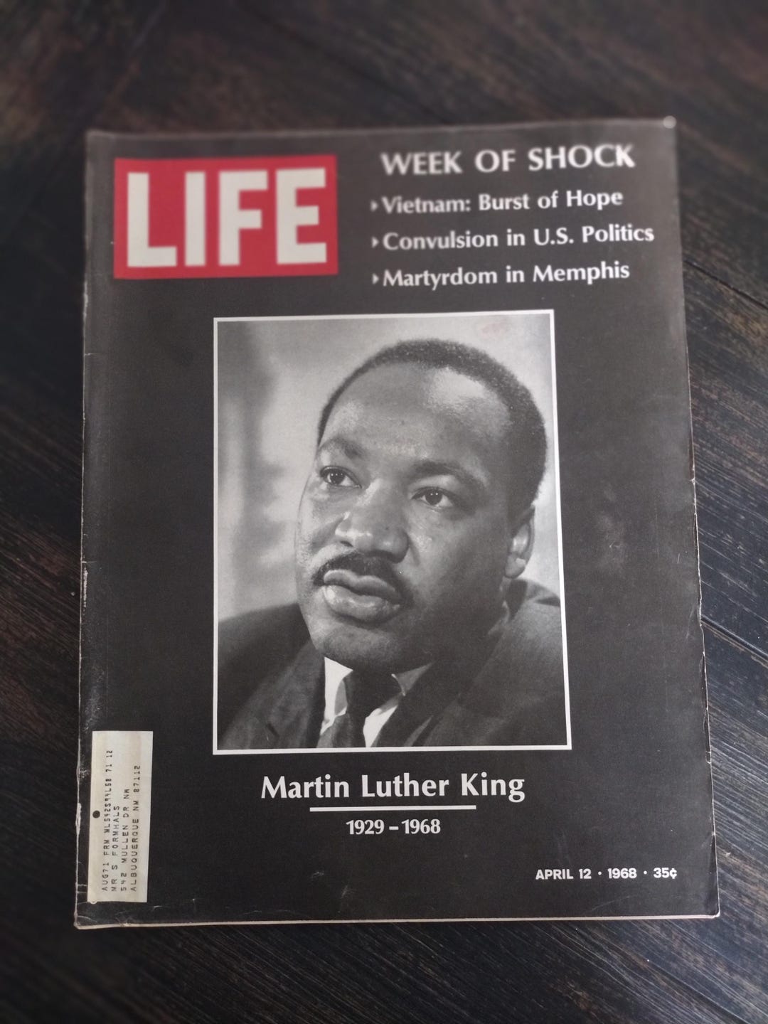 Vintage Life Magazine April 12 Th 1969 Edition Martin Luther King Cover ...
