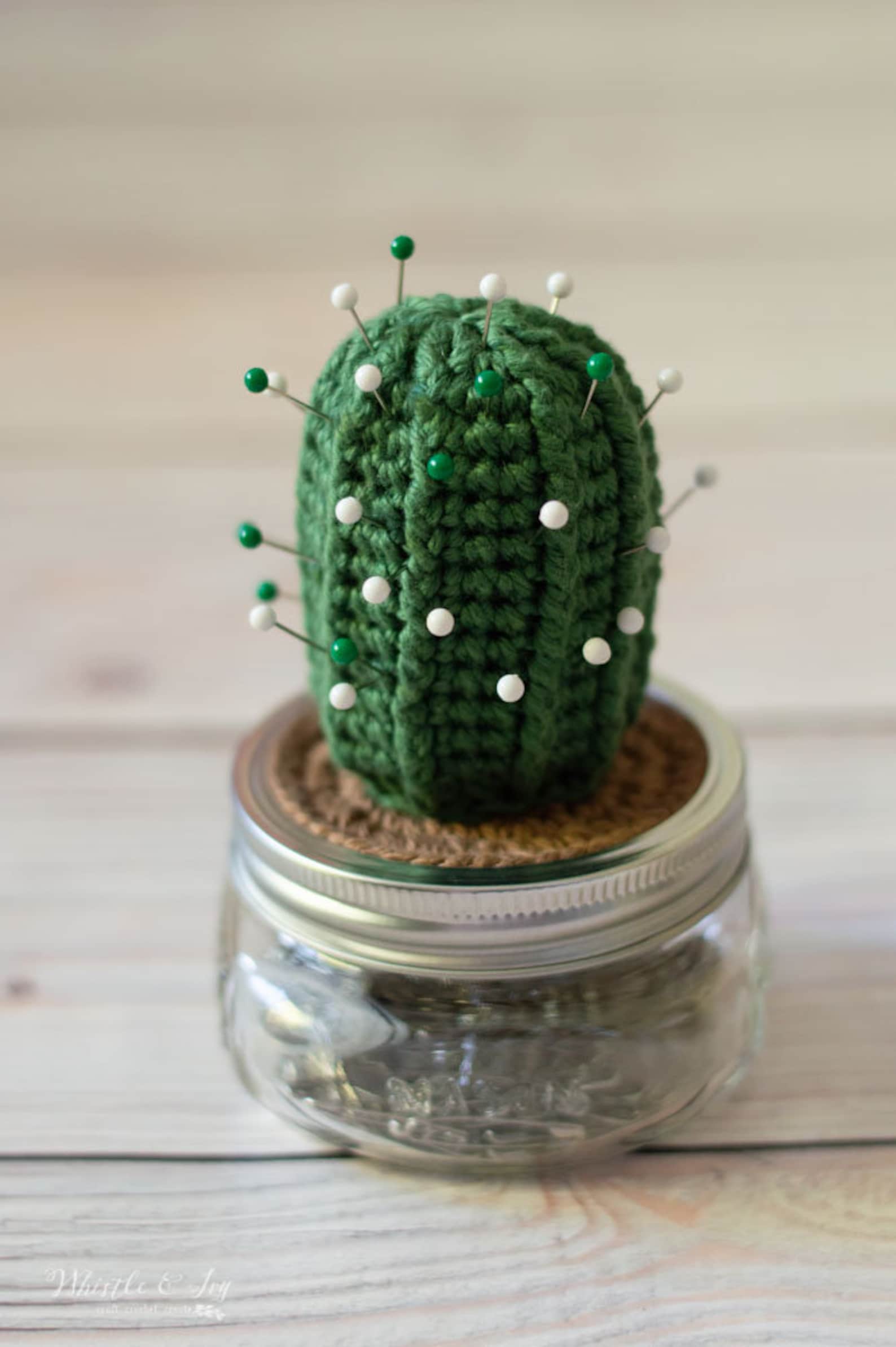 CROCHET PATTERN: Cactus Pincushion 2 Designs Download in - Etsy