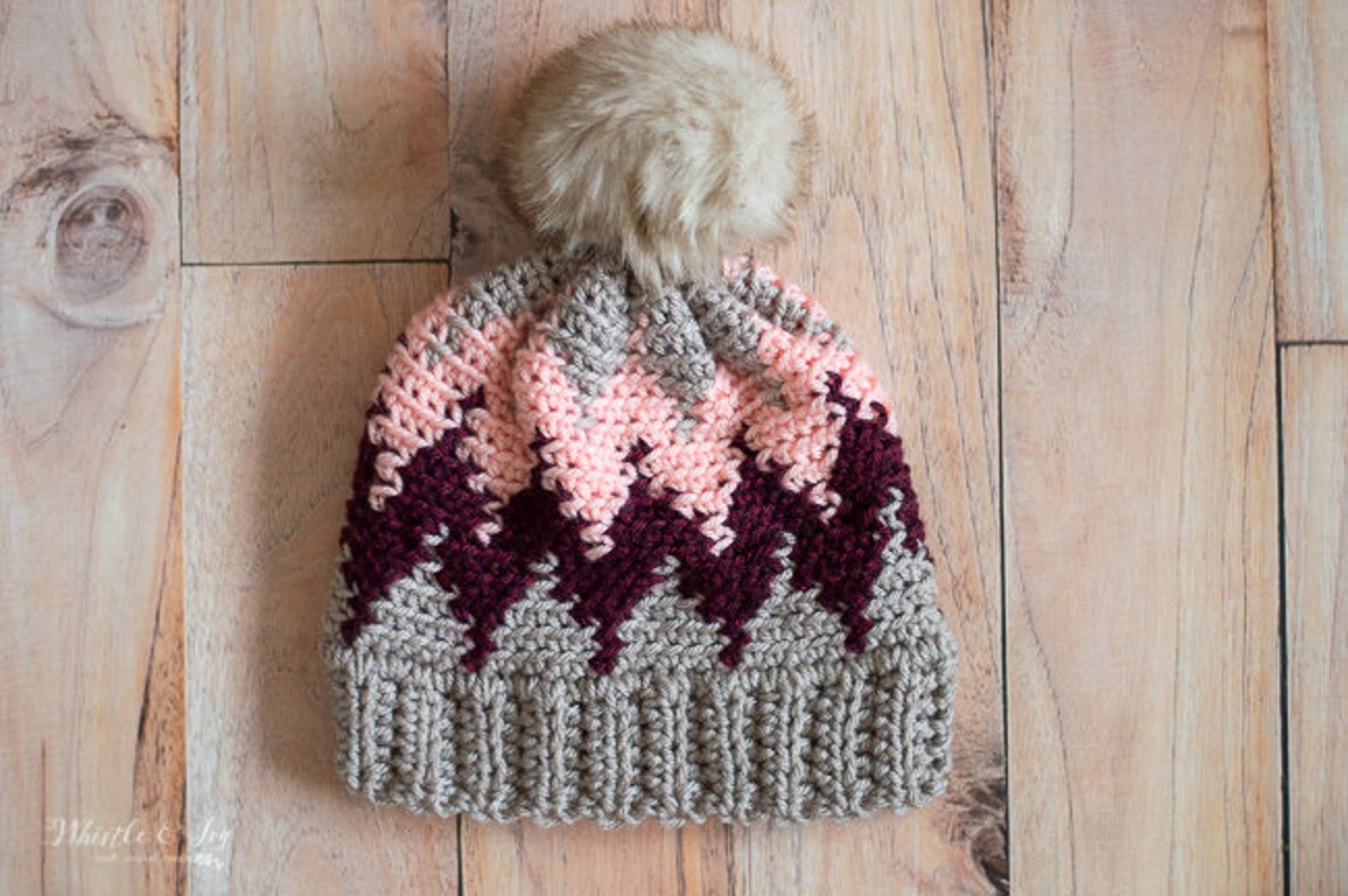 CROCHET PATTERN: Crochet Chevron Hat Pattern PDF Download - Etsy