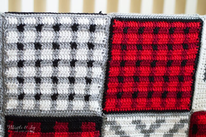 CROCHET PATTERN: Buffalo Plaid Patchwork Blanket (PDF Download Pattern ...