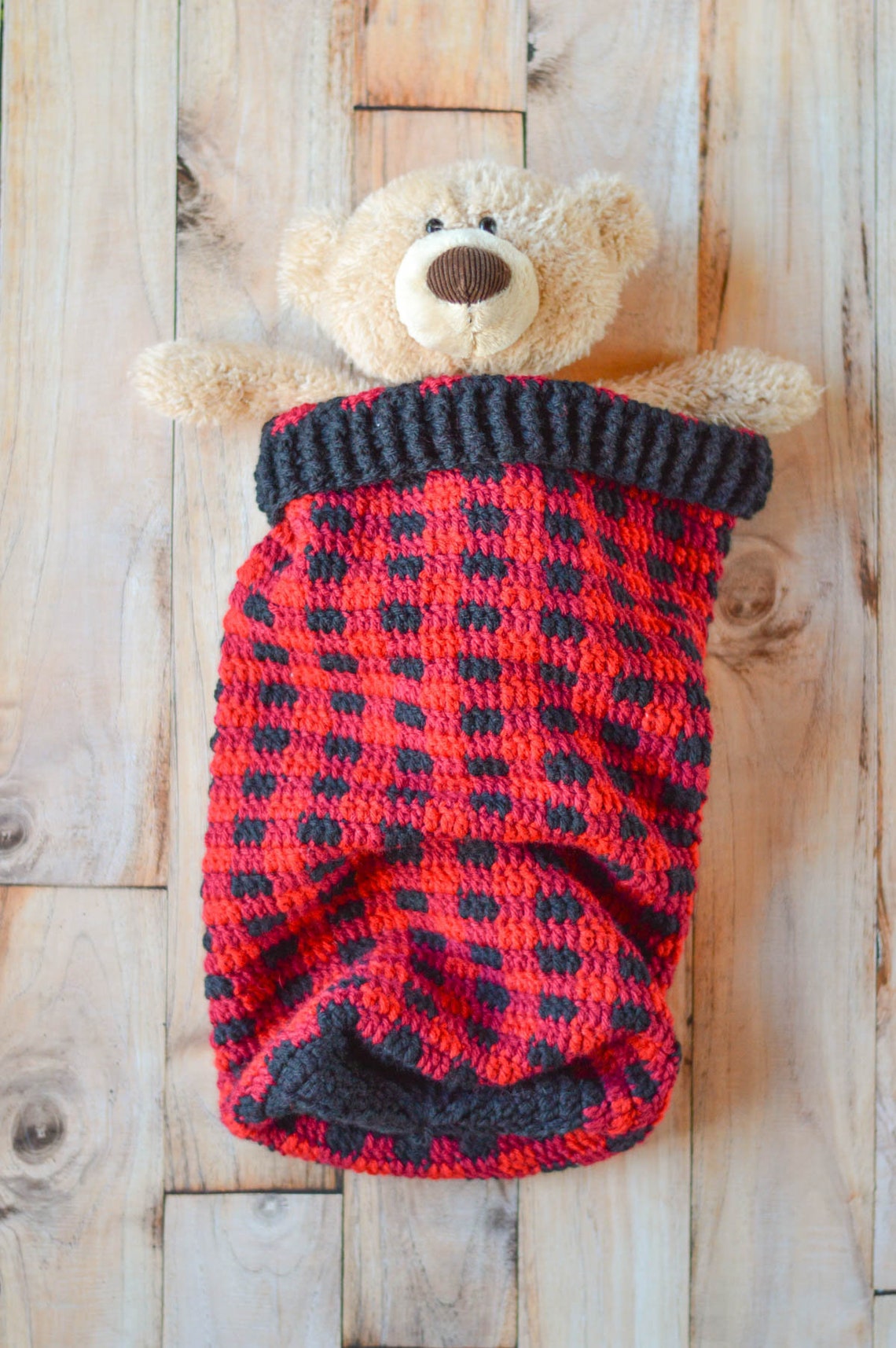 CROCHET PATTERN: Buffalo Plaid Newborn Hat and Cocoon Set - Pattern PDF ...
