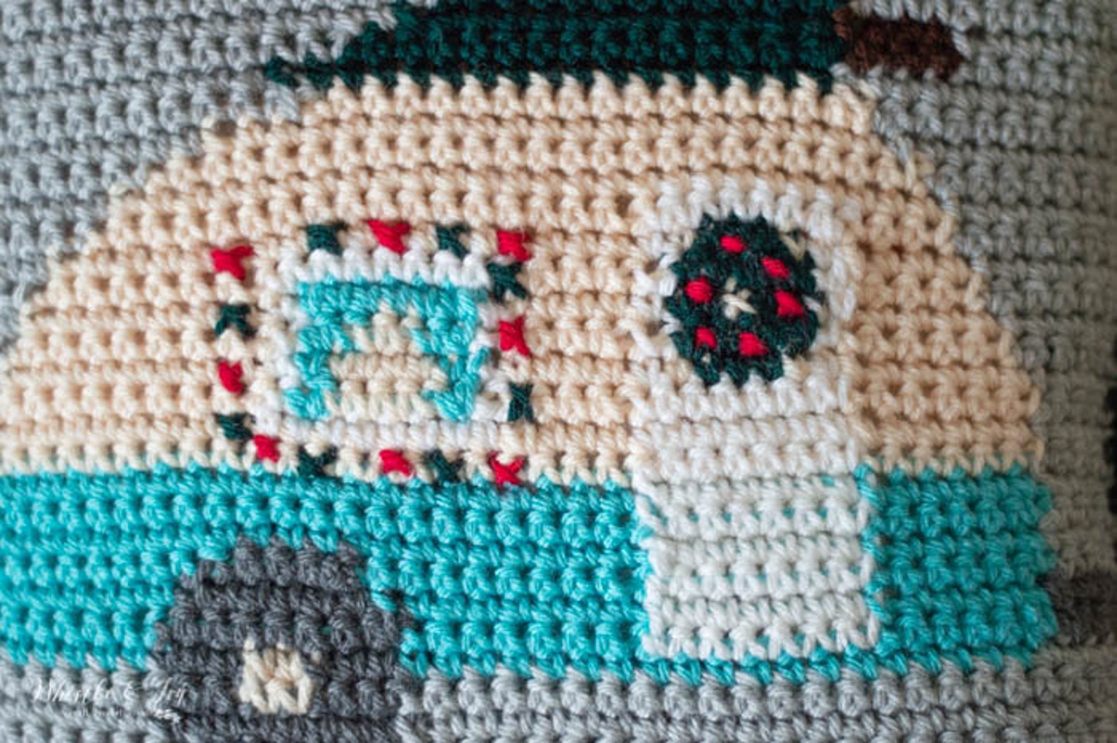 Crochet [pattern] Camper Pillow PATTERN INSTANT DOWNLOAD - Etsy