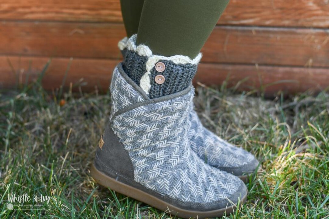 CROCHET PATTERN Lacy Boot Cuffs [PDF Digital Download File] - Etsy