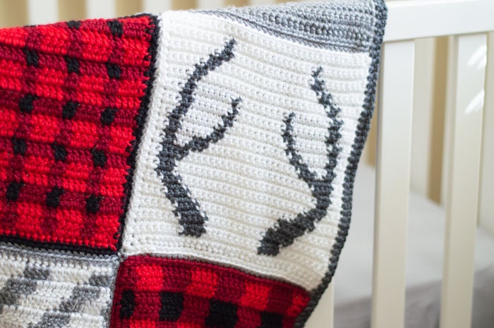 CROCHET PATTERN: Buffalo Plaid Patchwork Blanket (PDF Download Pattern ...