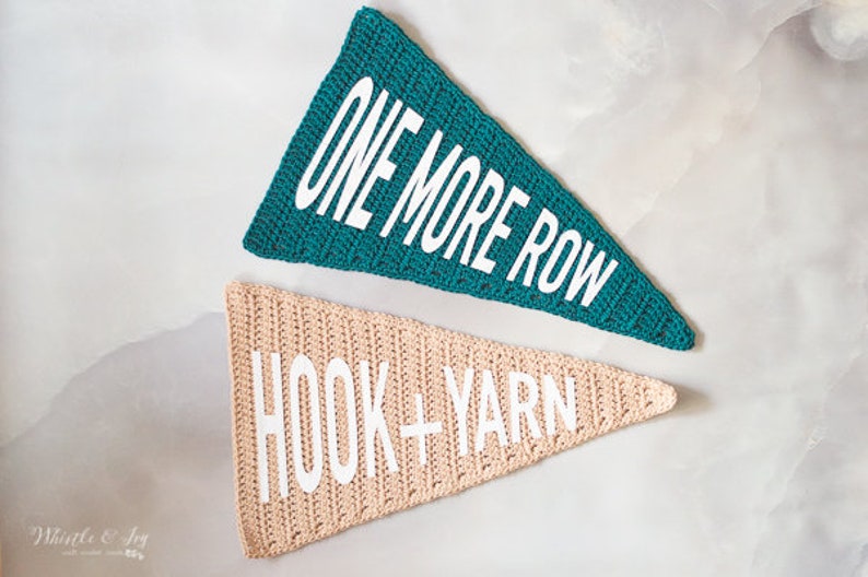 CROCHET PATTERN: Crochet Wall Pennant (PDF Download Pattern) - Etsy