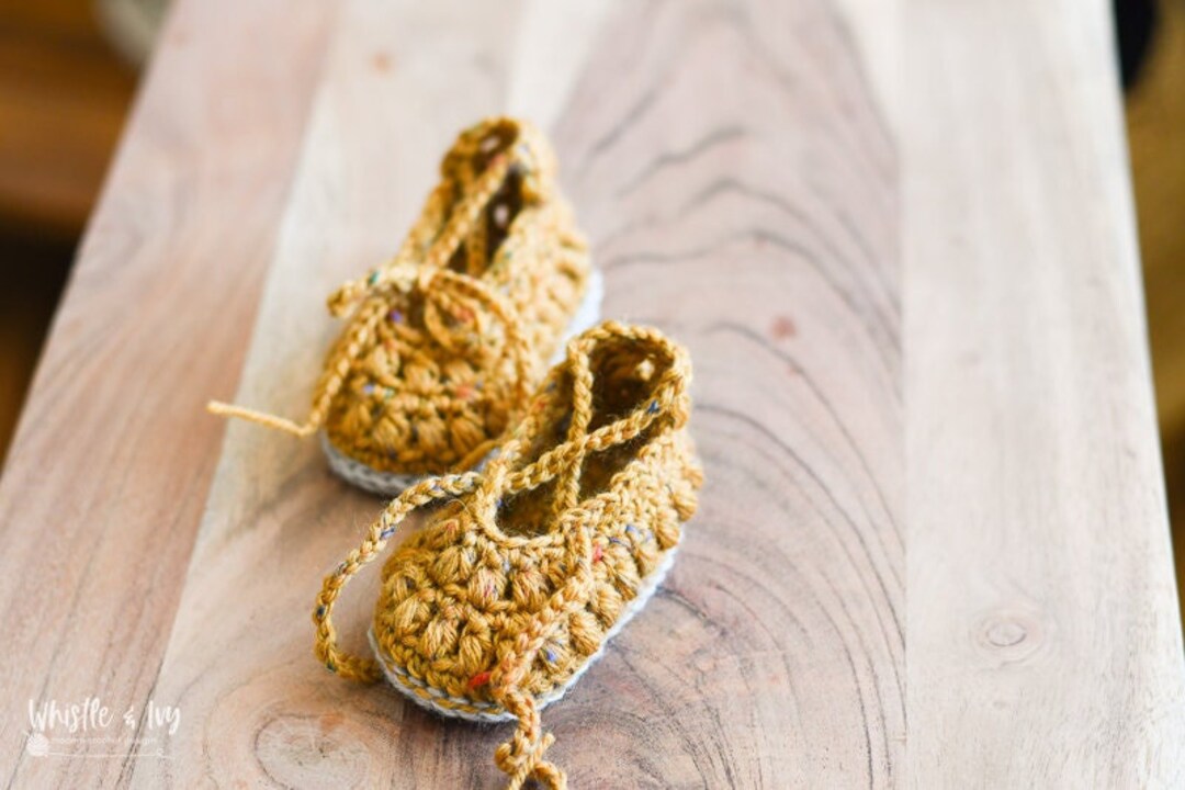 Crochet PATTERN: Puff Stitch Crochet Baby Booties Baby Shoes - Digital ...