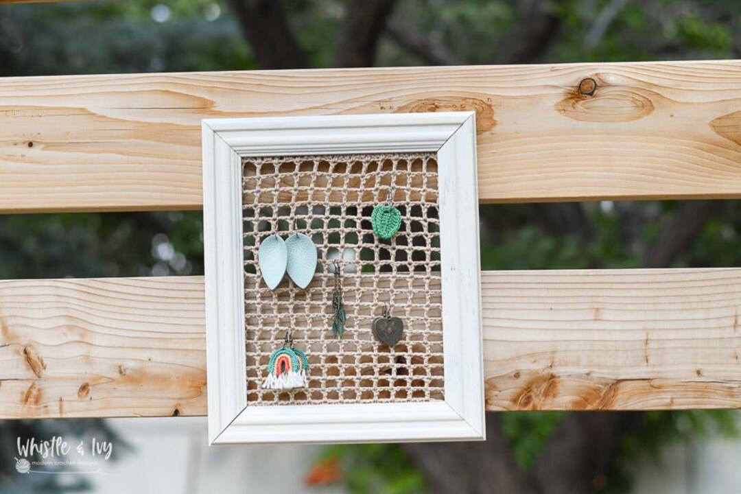 CROCHET PATTERN Quick and Easy Crochet Earring Holder Frame [PDF ...