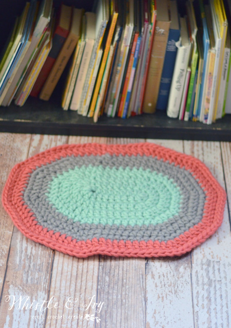 CROCHET PATTERN: Crochet Chunky Rug DOWNLOAD | Etsy