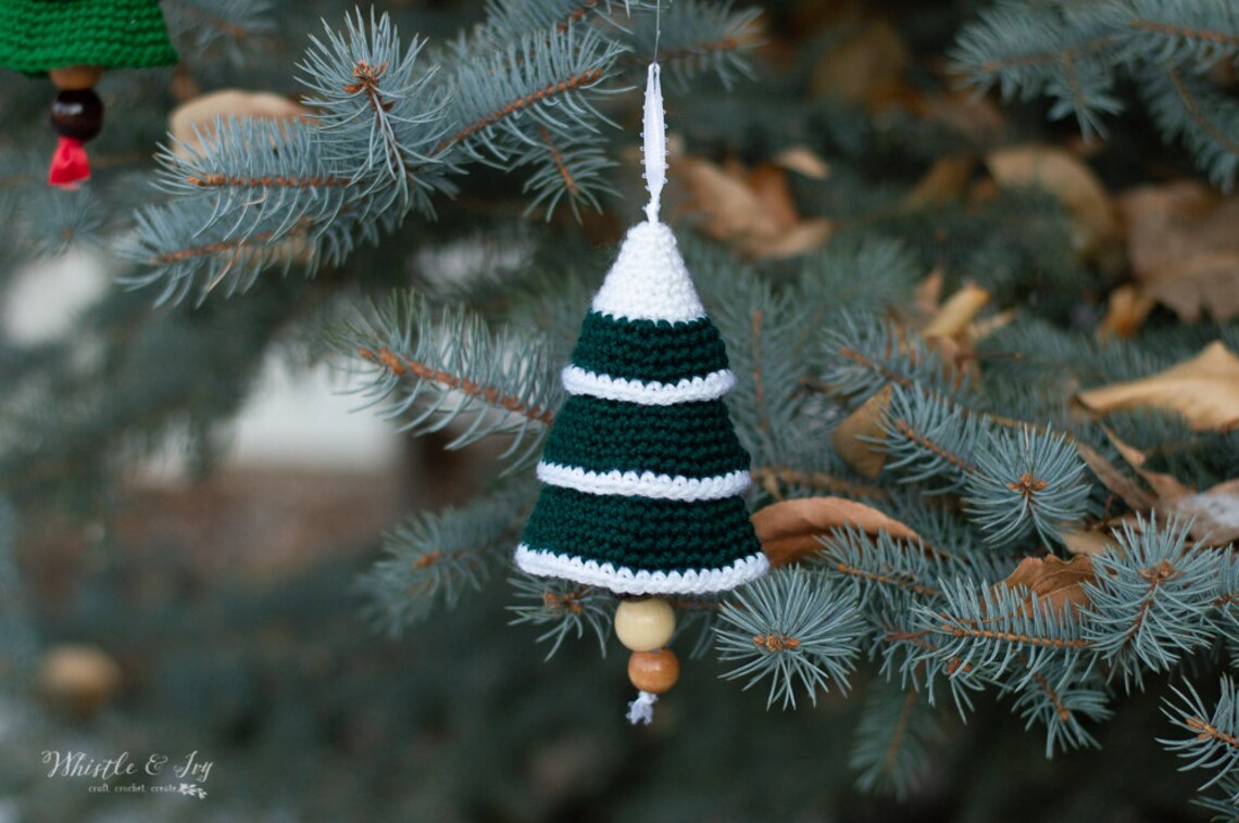 Crochet PATTERN: Tree Shaped Ornament pattern Instant - Etsy