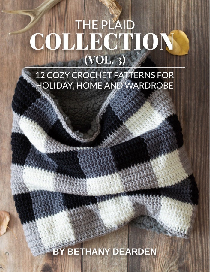 Crochet Pattern Ebook: the Plaid Collection Vol. 3 12 Cozy | Etsy