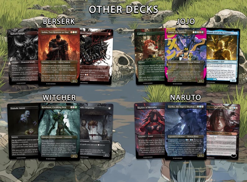 One Punch Commander Deck – Tifa Lockhart EDH – 100 Cards – Custom MTG ...