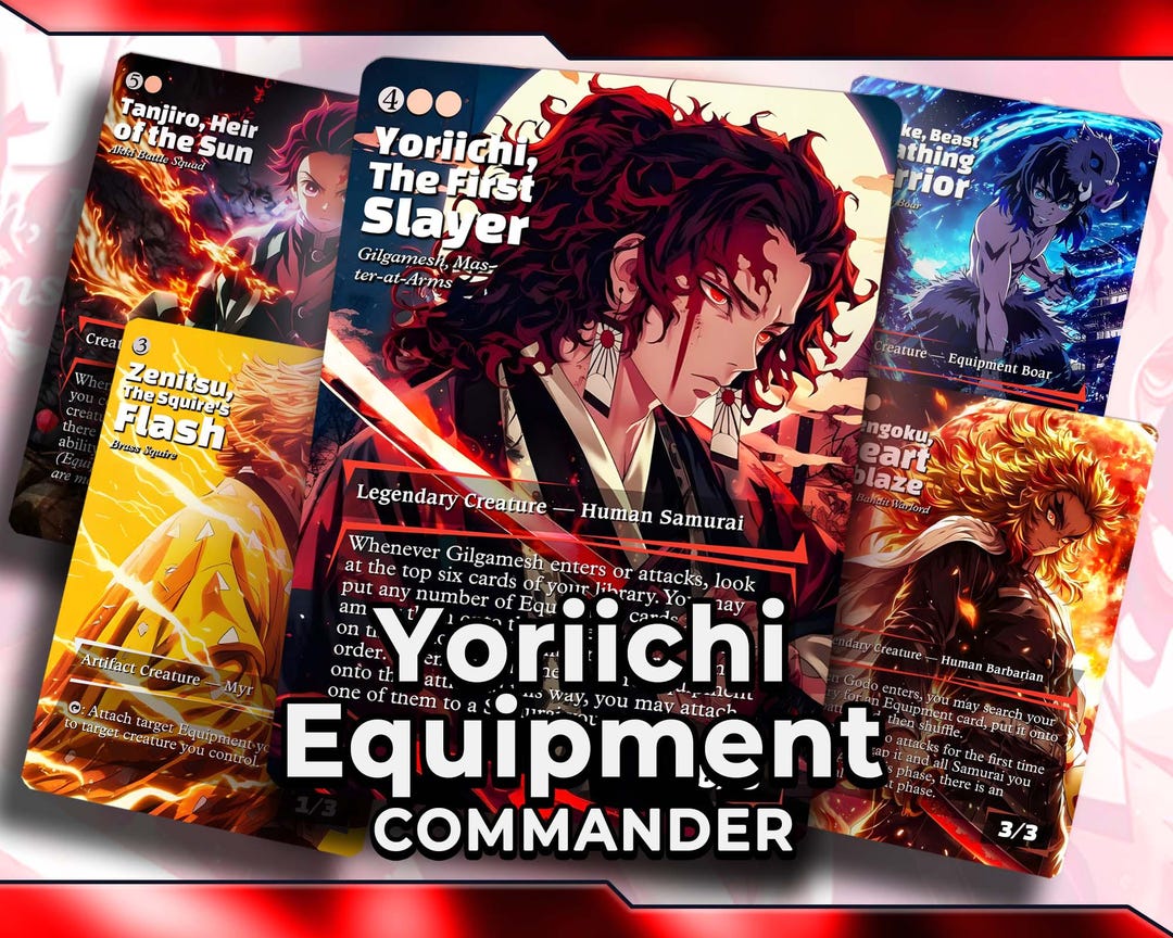 Yoriichi Commander Deck – Demon Slayer EDH – 100 Cards With Tokens ...