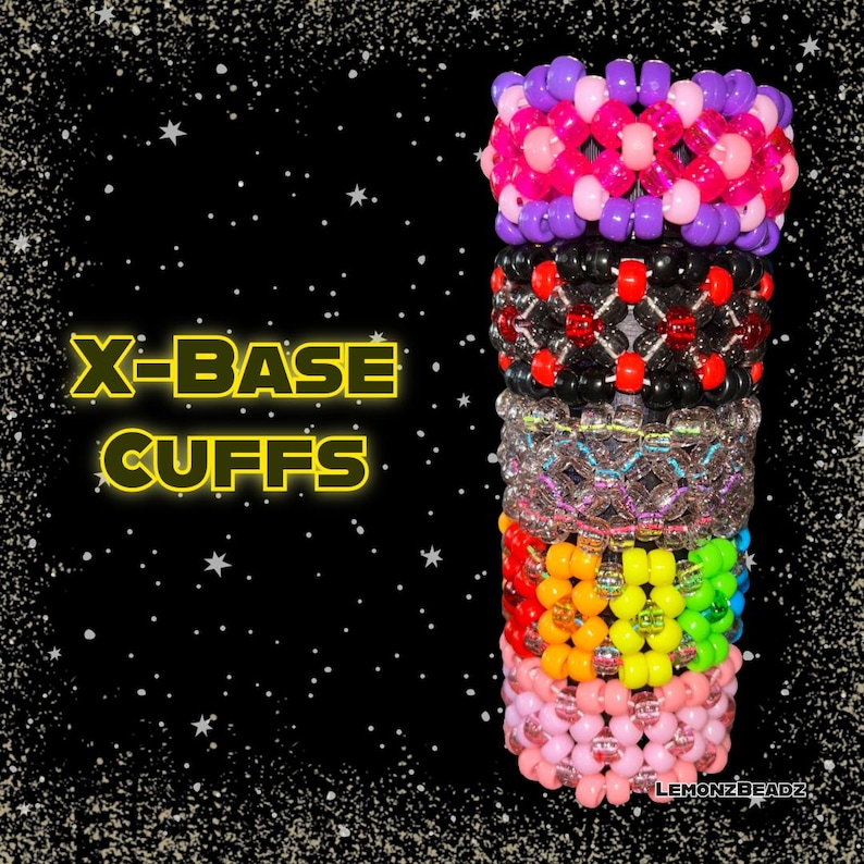 Custom Kandi Cuff, Rotator Cuff, 3D X-base Cuff, X-base Cuff, Rave ...