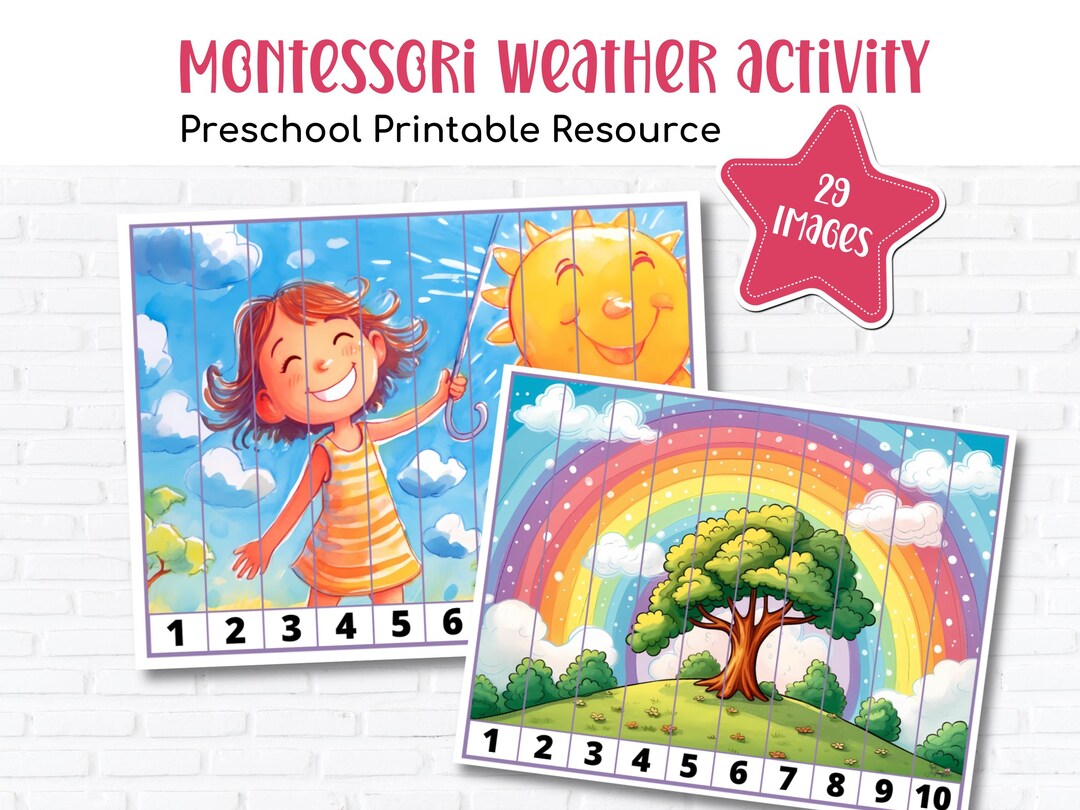 Weather Theme Montessori Printable Activity | Preschool & Kindergarten ...