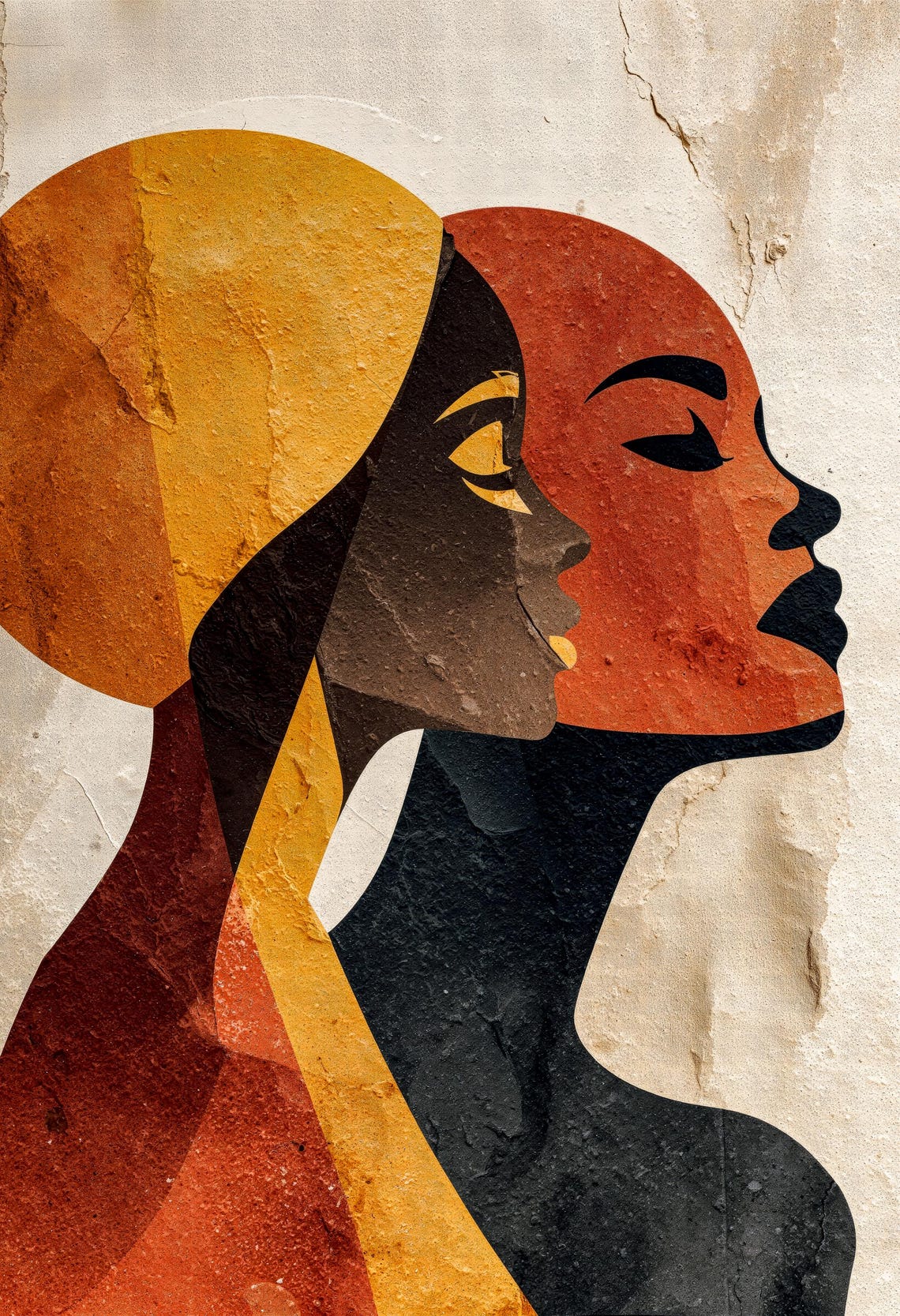 Afro Modern Art Print – Sisters of the Sun - Etsy