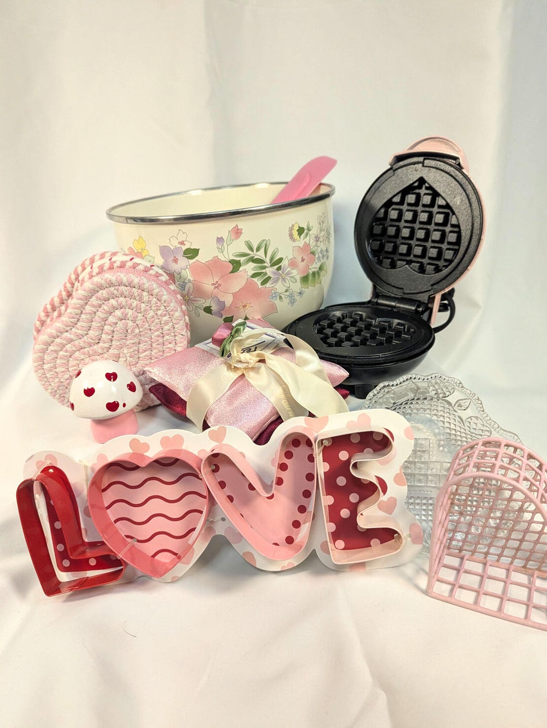 Large Pink Heart Kitchen Collection Bundle - Etsy