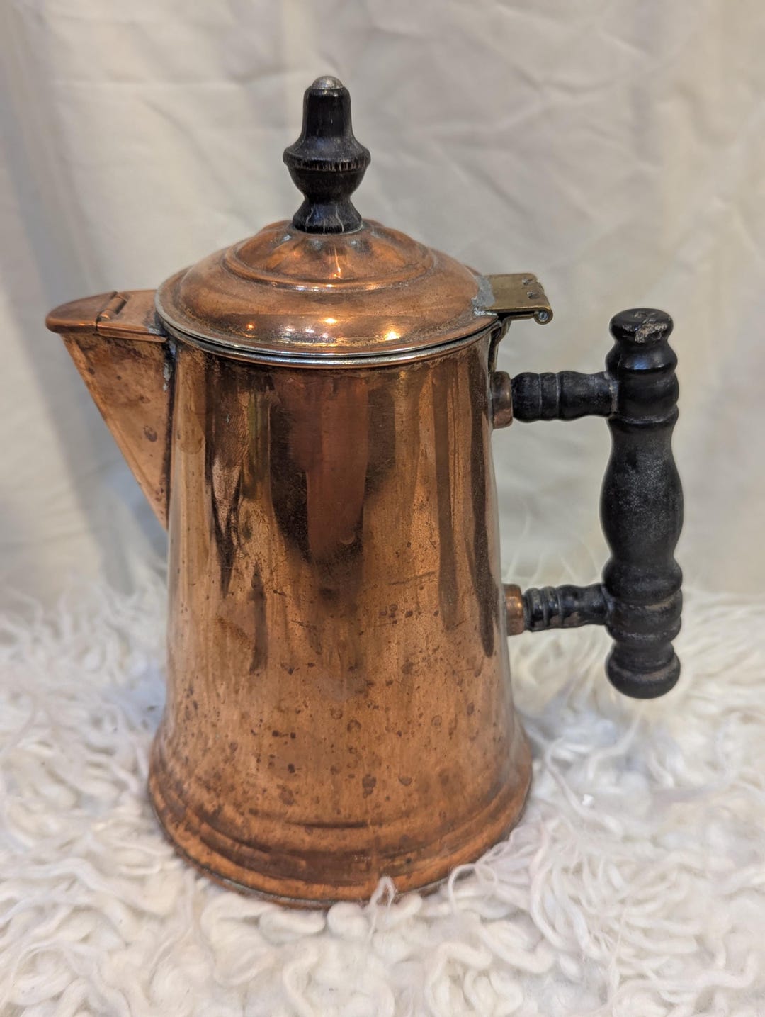 Antique Copper Coffee Pot - Etsy