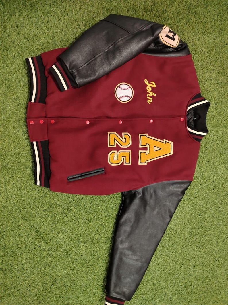 Custom Letterman Jacket: Personalized Varsity With Patch Design - Etsy