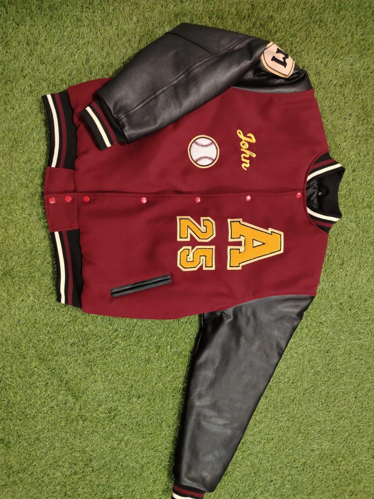 Custom Embroidered Varsity Jacket: Personalized Letterman Style - Etsy