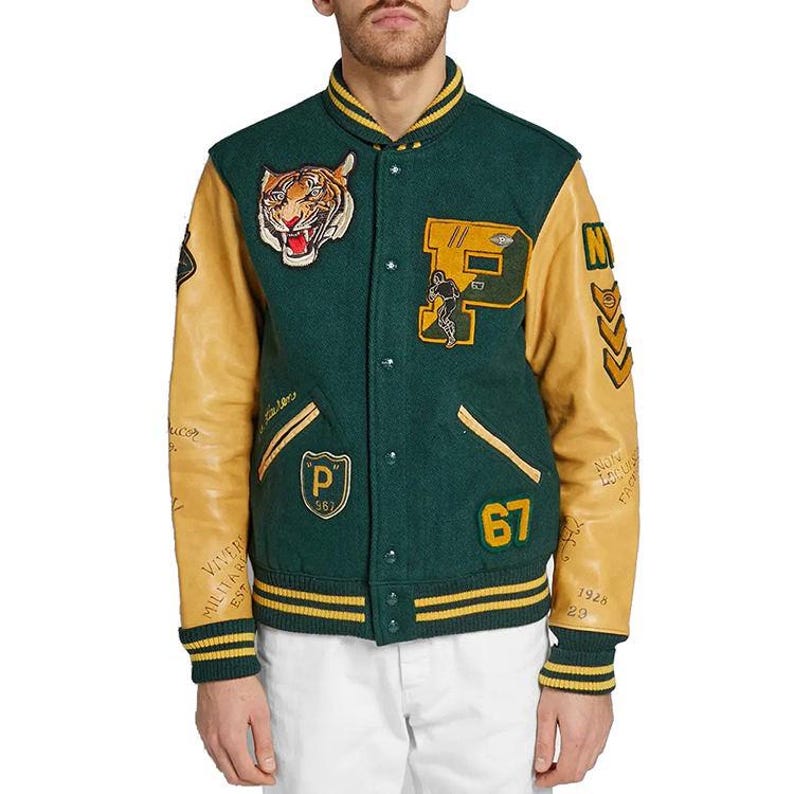 Custom Embroidered Varsity Jacket: Personalized Letterman Style - Etsy