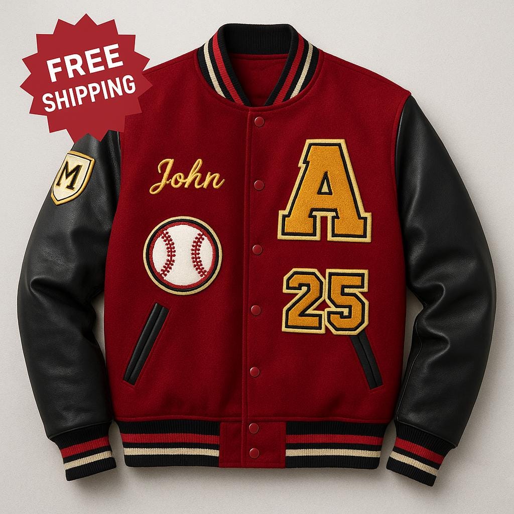 Custom Letterman Jacket: Personalized Varsity With Patch Design - Etsy