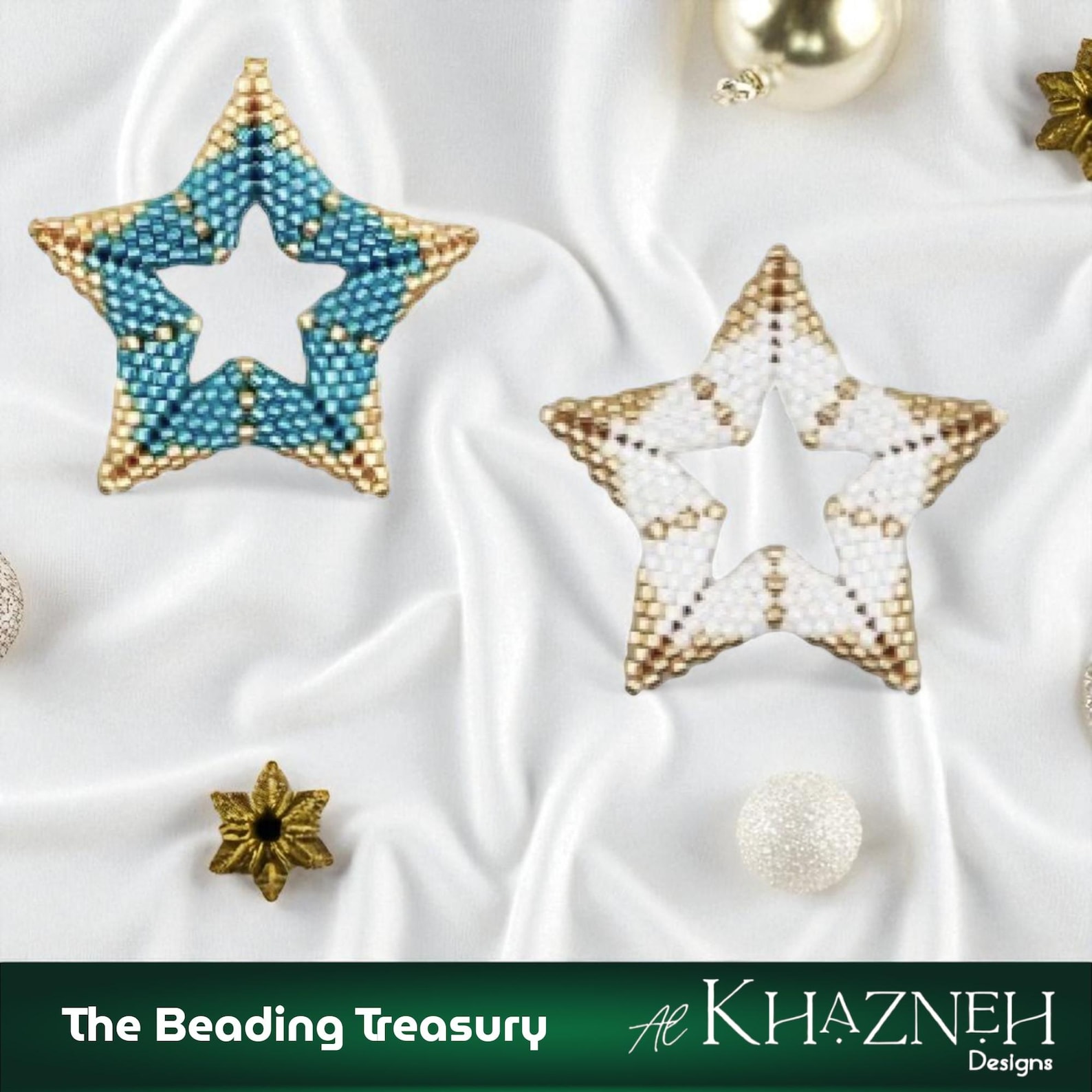 Peyote Stitch 3D Star Tutorial, OPEN STAR, Al Khazneh Design, PDF ...