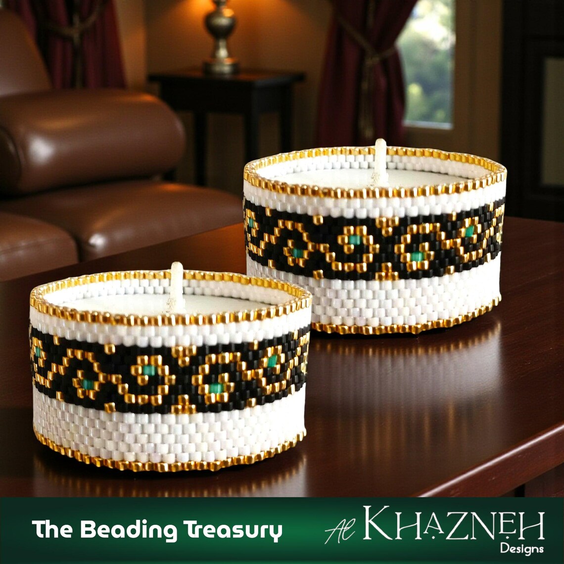Peyote Stitch Tea Light Cover, CLASSIC, Al Khazneh Design, PDF Download ...